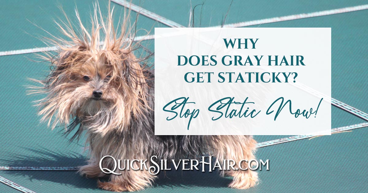 Stop Staticky Silver Hair Now!